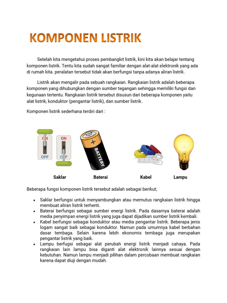Komponen Listrik | PDF