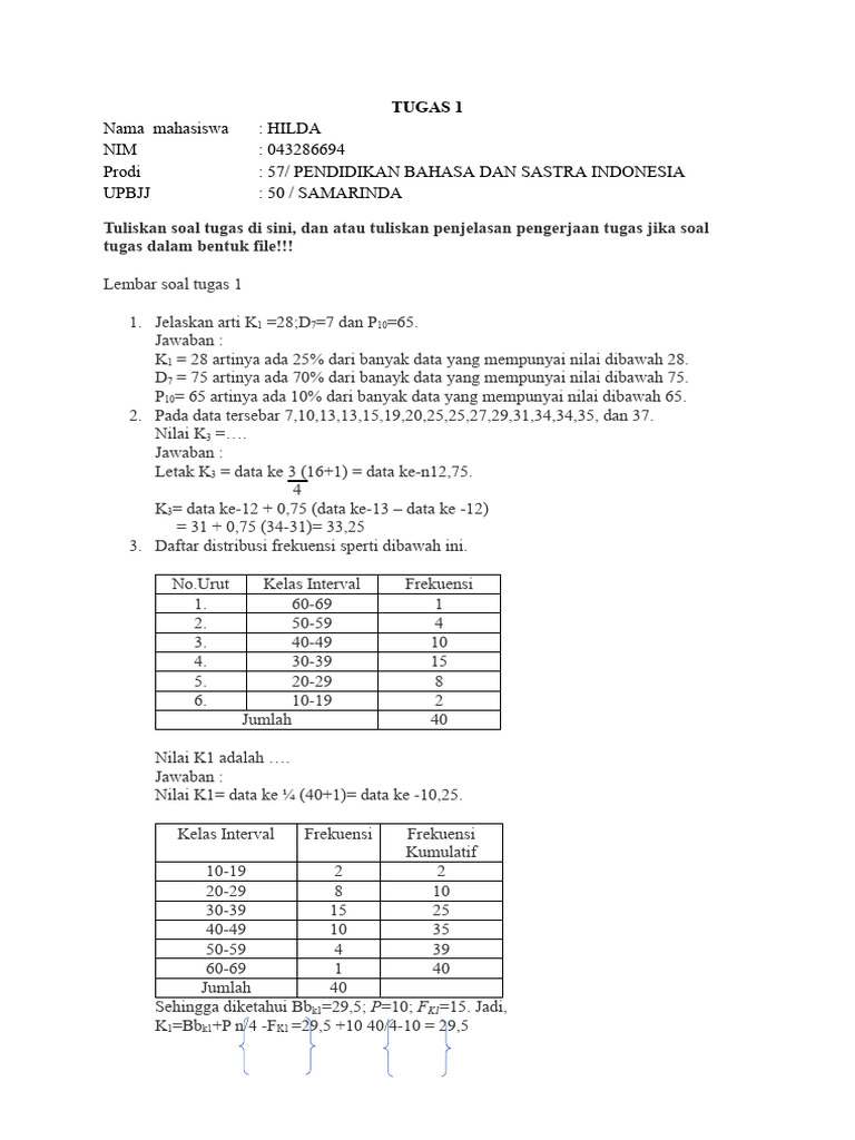 Tuga 1 STATISTIKA | PDF