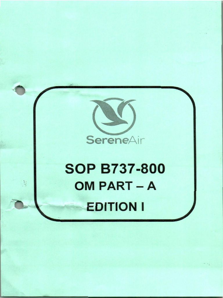 Sop 737-800 | PDF | Aviation | Aviation Safety