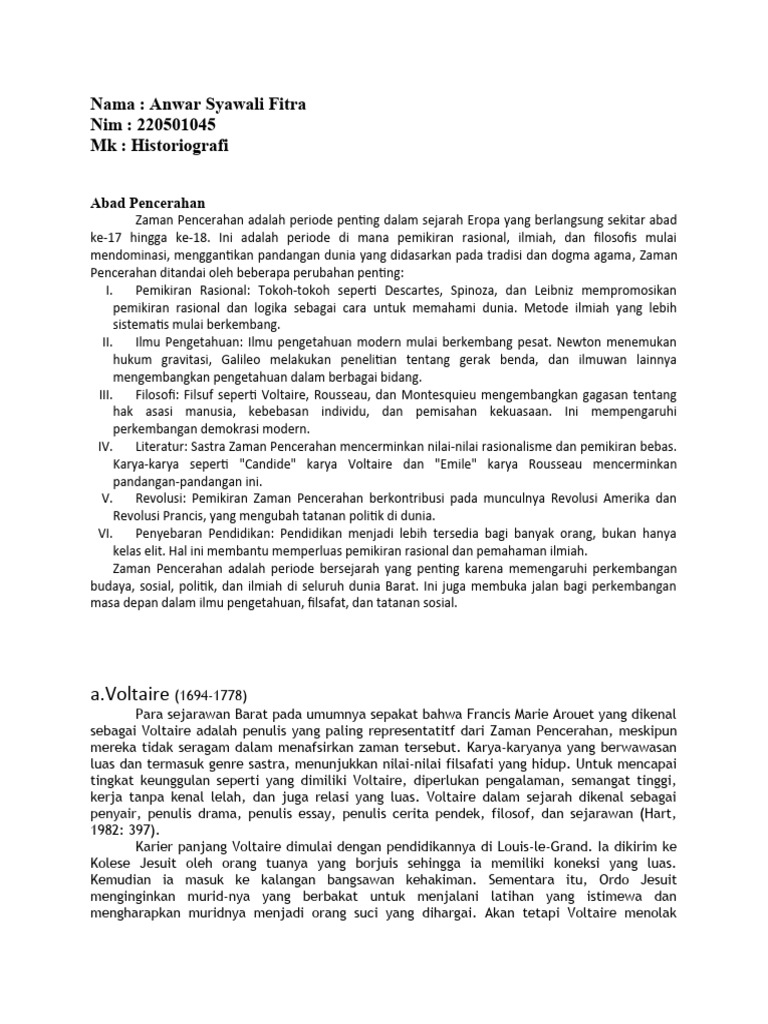 Historiografi Anwar | PDF | Sejarah | Klasik