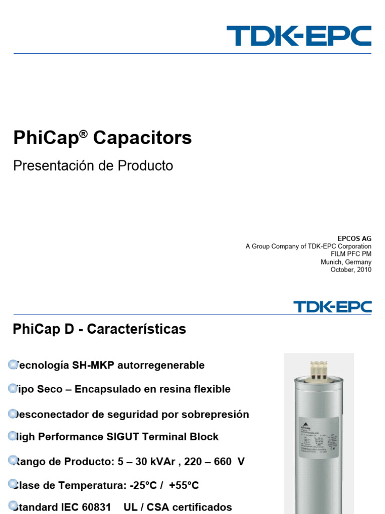 04 TDK Epc - Phicap - Oct2010 Esp | PDF