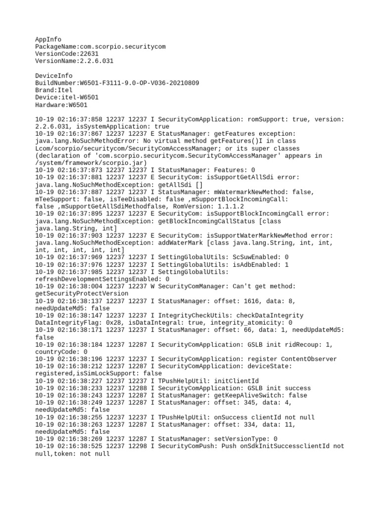 Log2023-10-19 0 | PDF | Computer Architecture | Information Technology