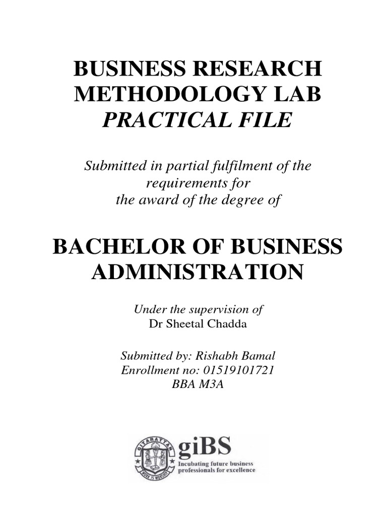 BRM Lab-File | PDF