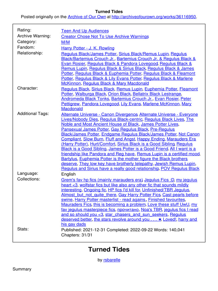 Turned Tides | PDF | Literary Characters | Contemporary Fantasy Novels