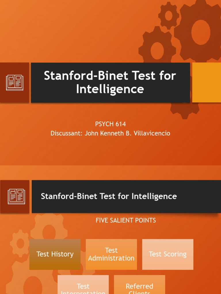 Stanford-Binet Intelligence Test | PDF