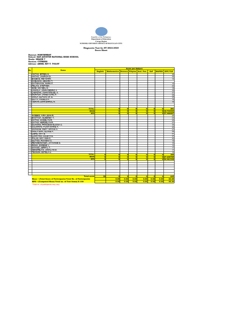 MPS Amiel 3RD Q | PDF
