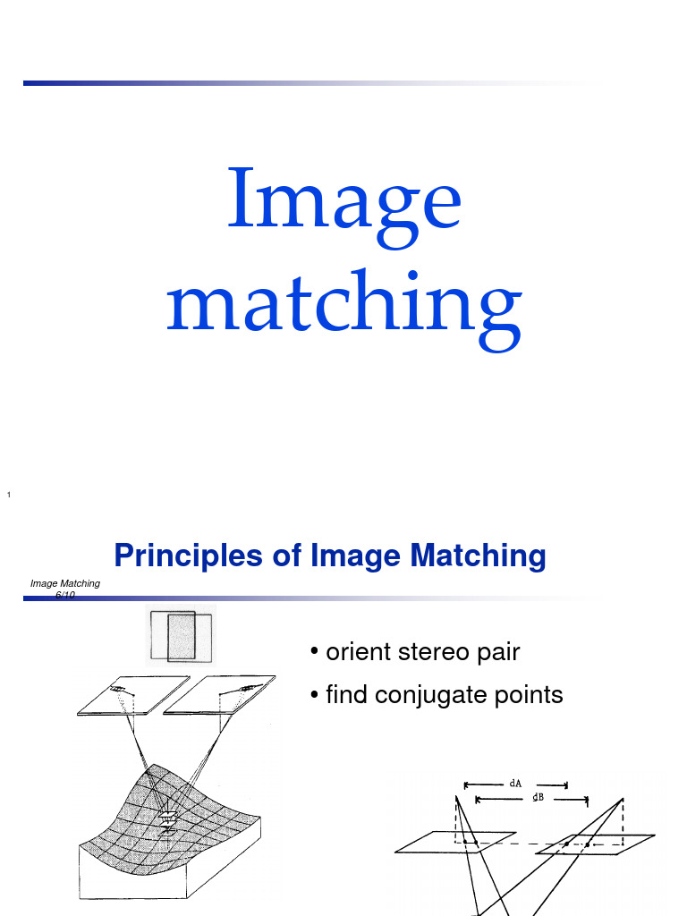 Image Matching Techniques | PDF