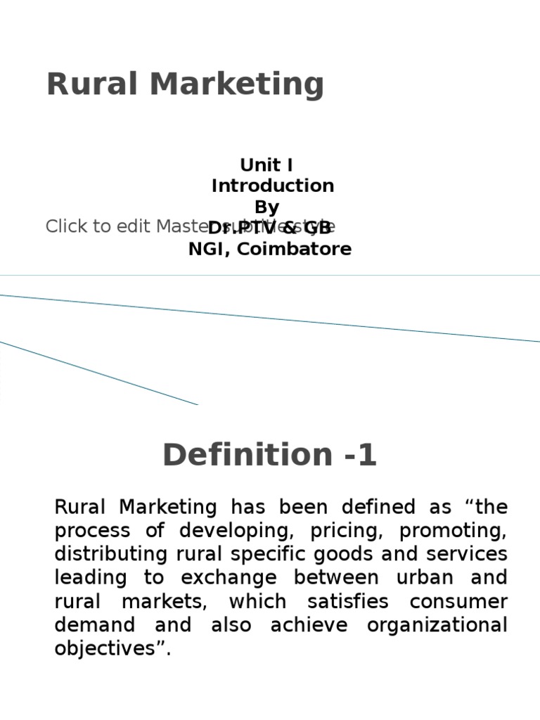Understanding Rural Marketing Dynamics | PDF | Cooperative | Marketing