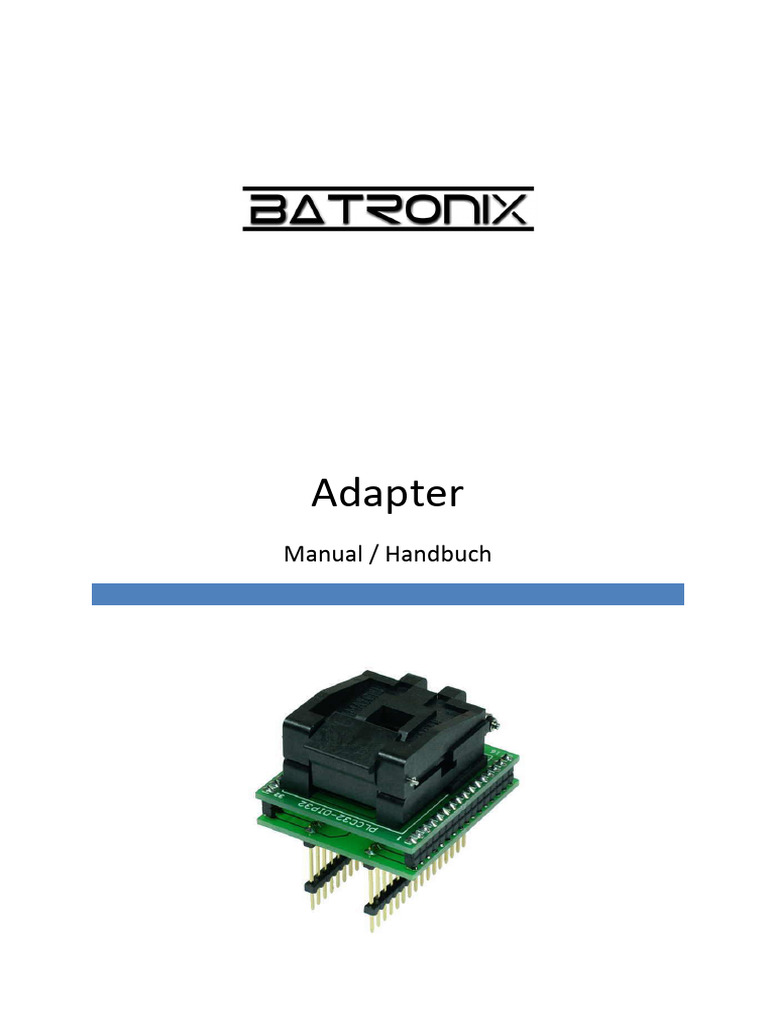Adapter BA016 | PDF | Semiconductor Devices | Digital Electronics