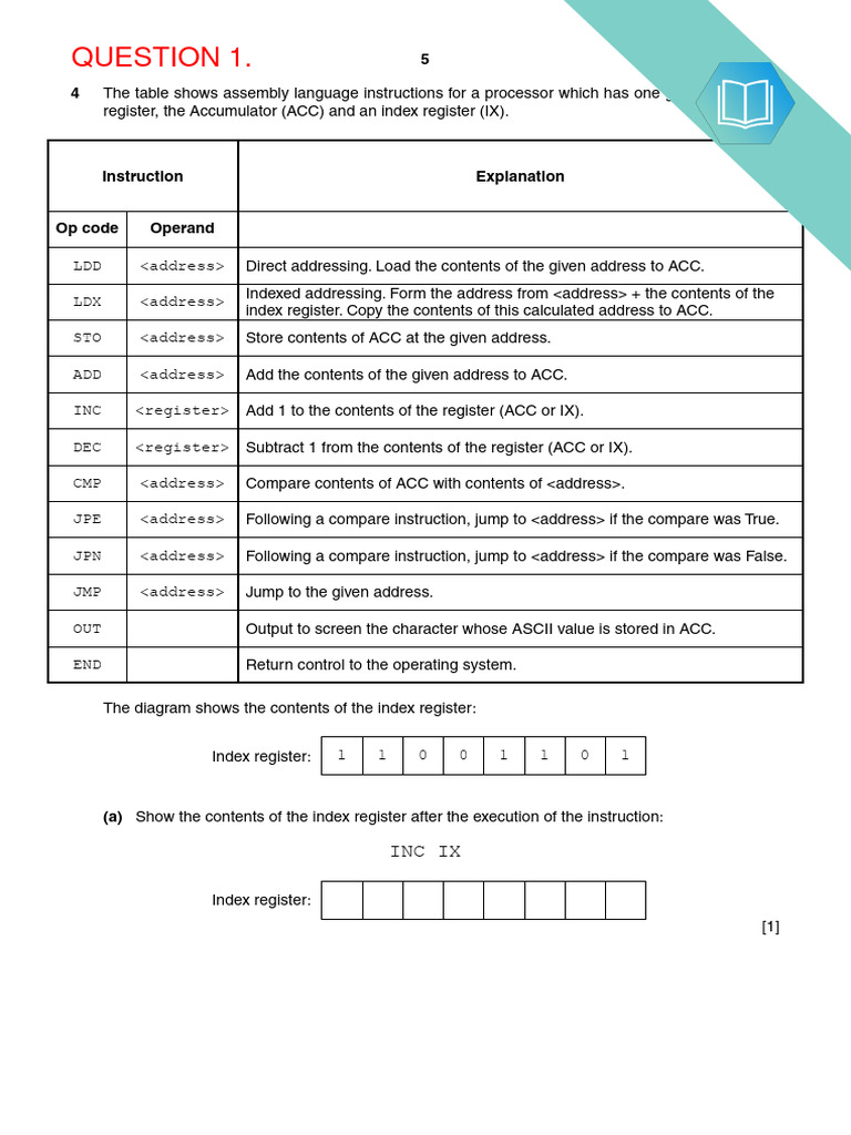Assembly Language Worksheet | PDF Assembly Language Worksheet | PDF