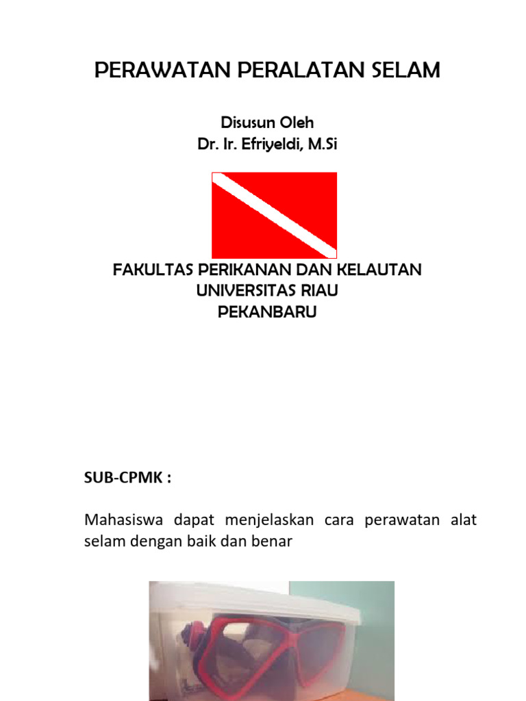 Perawatan Alat Selam | PDF | Griya & Taman