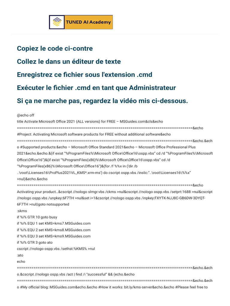 Activate Office 2021 for Free | PDF | Computer Engineering | System ...