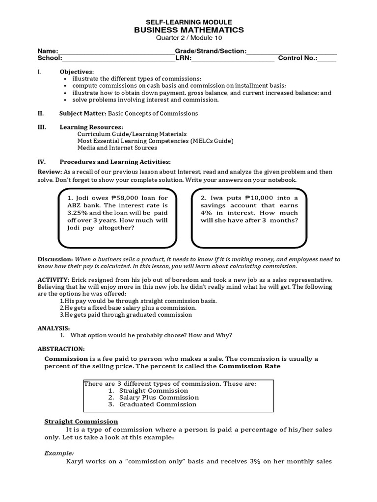 Understanding Graduated Commission Types | PDF | Sales | Salary