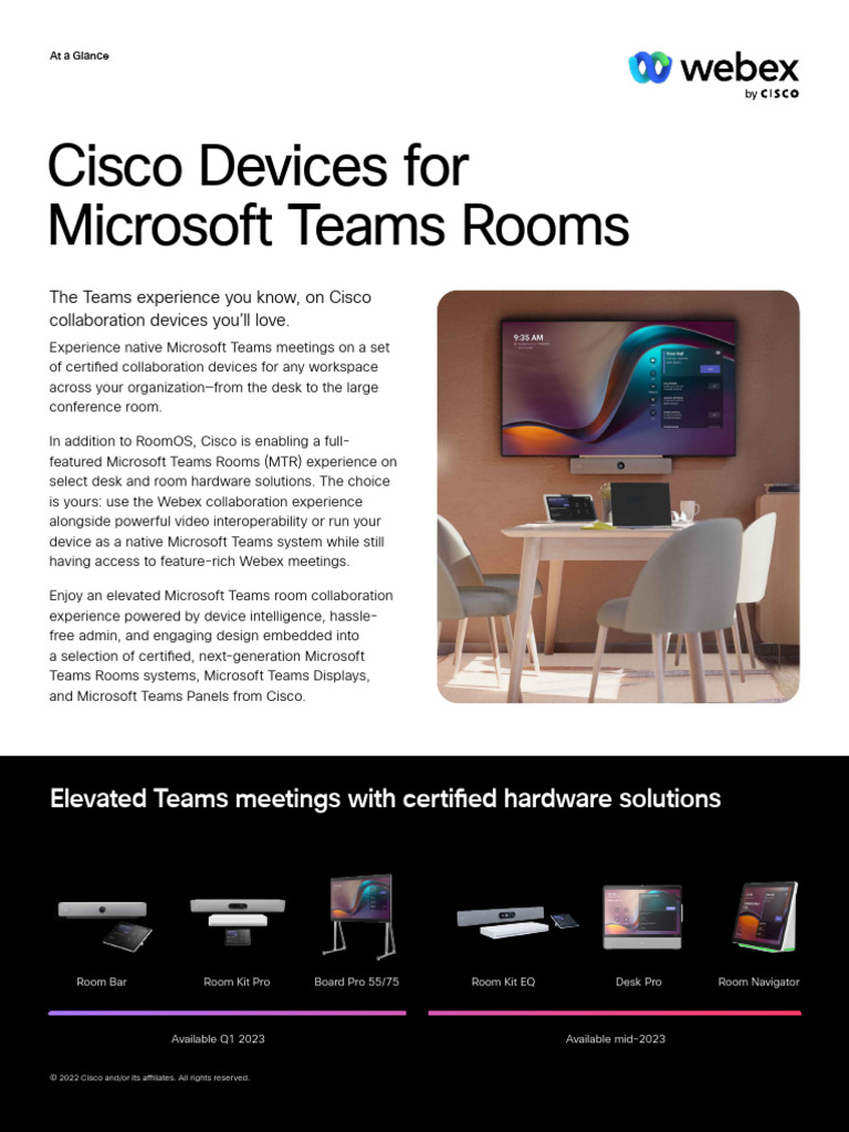 Cisco Devices For Microsoft Teams Rooms - CM 5551 | PDF | Computer ...