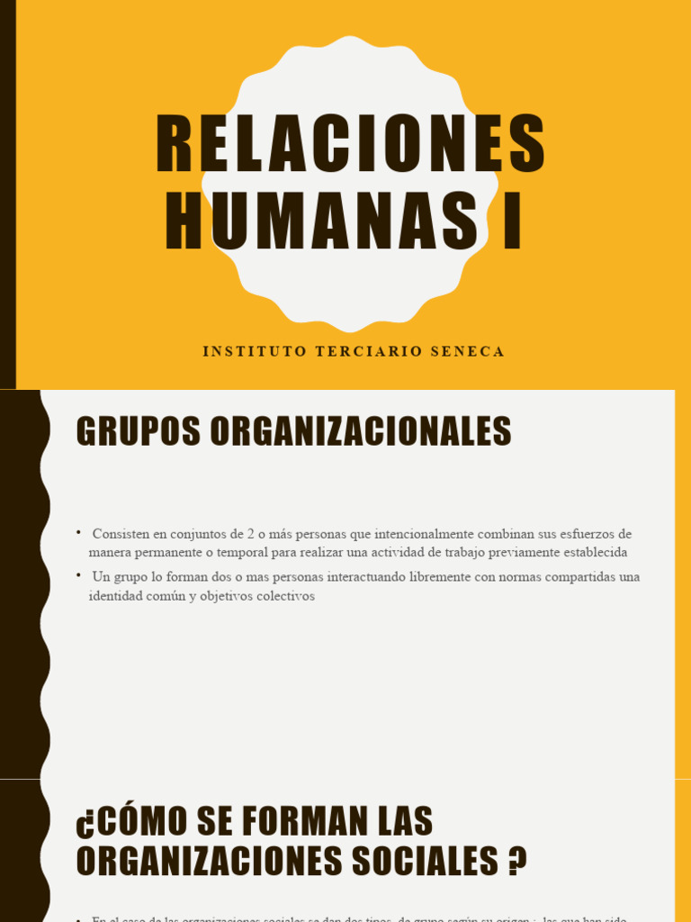 Relaciones Humanas Unidad 2 Parte Dos | PDF