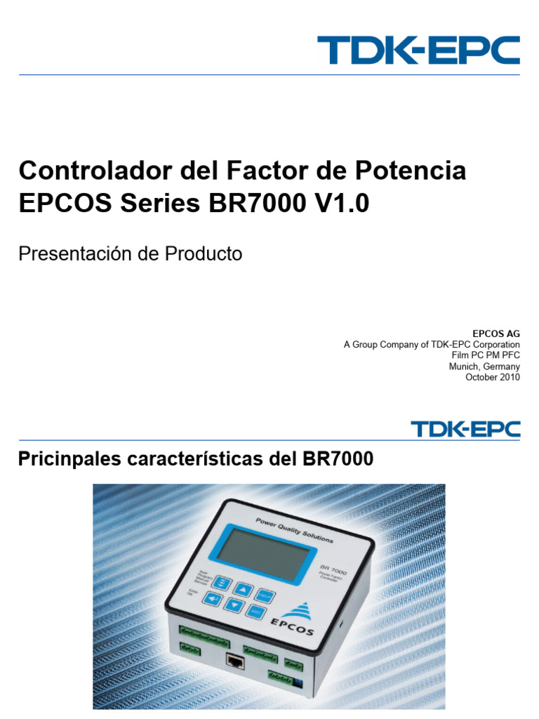 09 TDK Epc - BR7000 - Oct2010 Esp | PDF