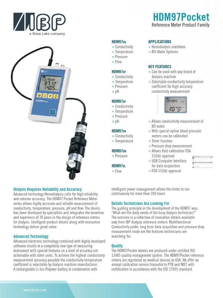 19 IBP Medical Sheets BiotechLab HDM97Pocket Brochure English R04 | PDF ...