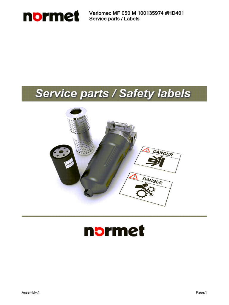 1 Service Parts Labels | PDF