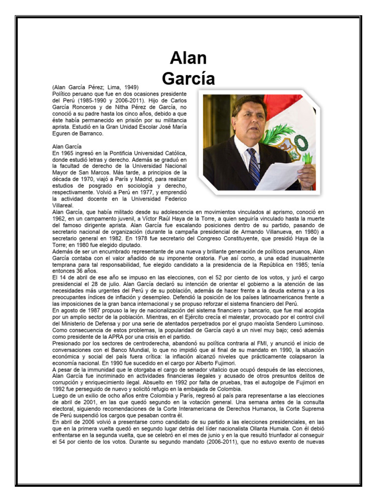 Alan Garcia | PDF