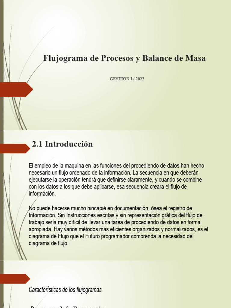 Cap 2 Flujograma de Procesos y Balamse de Masa | PDF | Ciencias fisicas