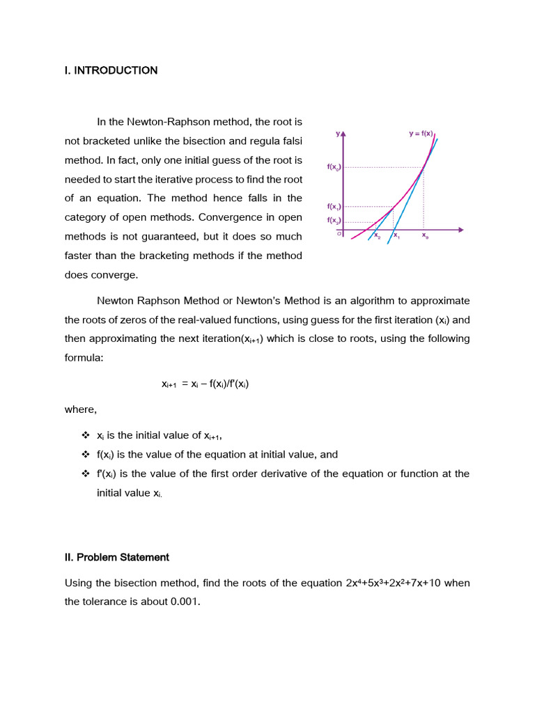 Newton Raphson Research Paper Pdf Computer Programming Computational Science