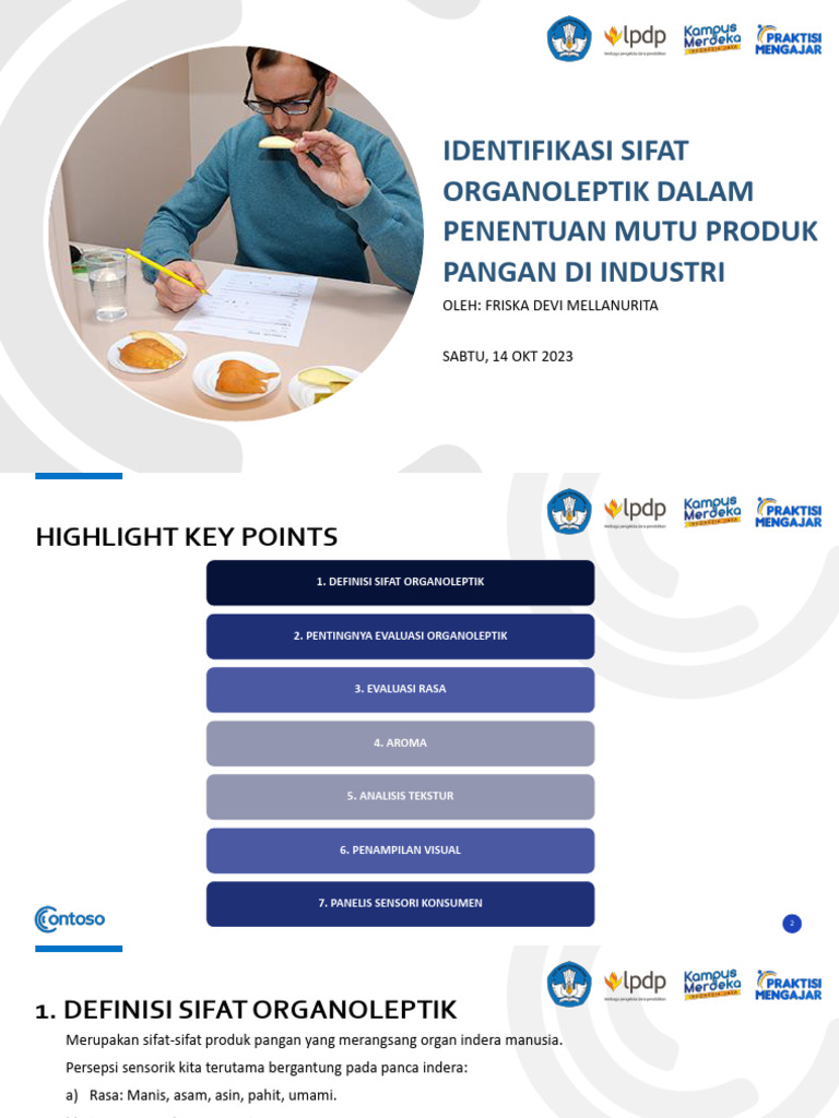 Identifikasi Sifat Organoleptik Dalam Penentuan Mutu Produk Pangan Di ... Identifikasi Sifat Organoleptik Dalam Penentuan Mutu Produk Pangan Di ...