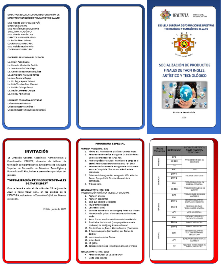 Triptico Feria - 2023 Ultimo | PDF