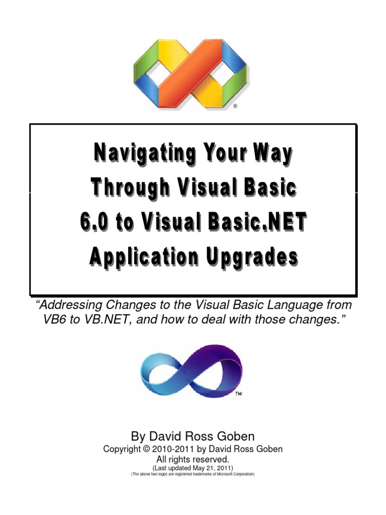 Navigating Your Way Through Visual Basic 6.0 To Visual Basic - NET Application Upgrades | PDF ...