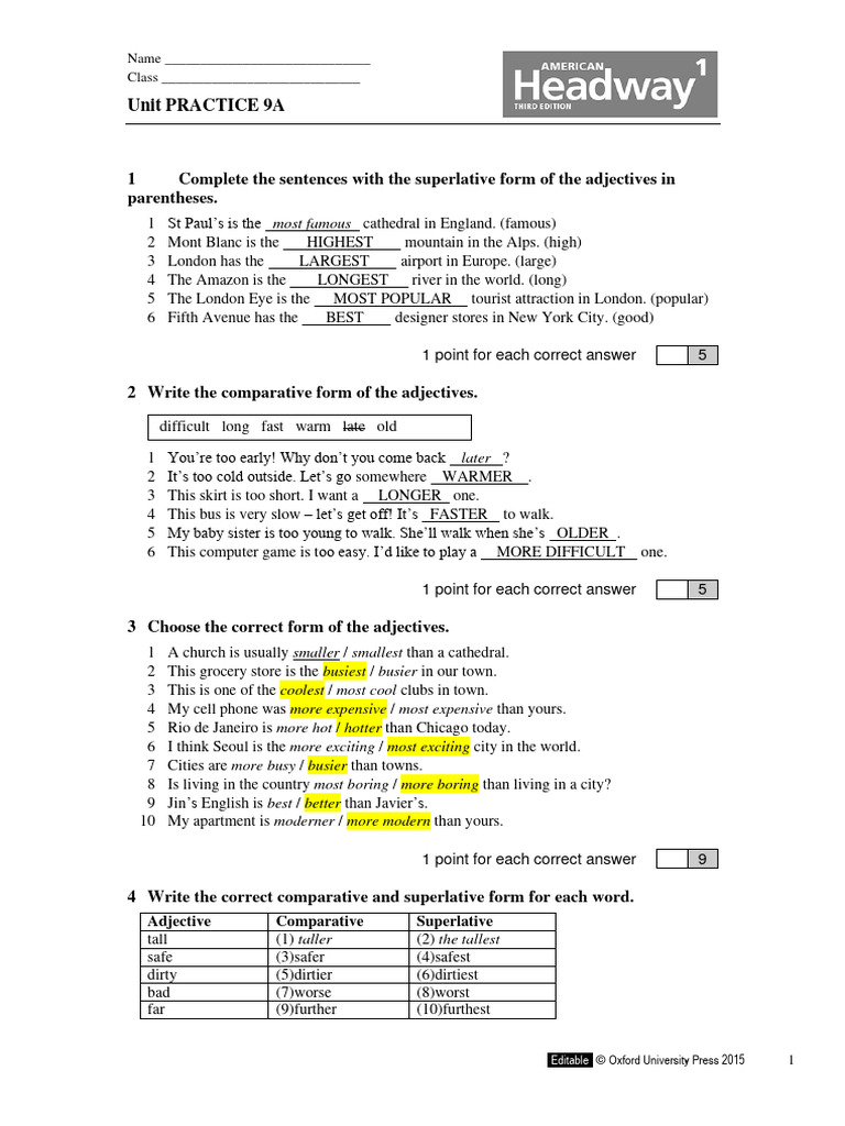 1.8 Unit 9 Practice | PDF