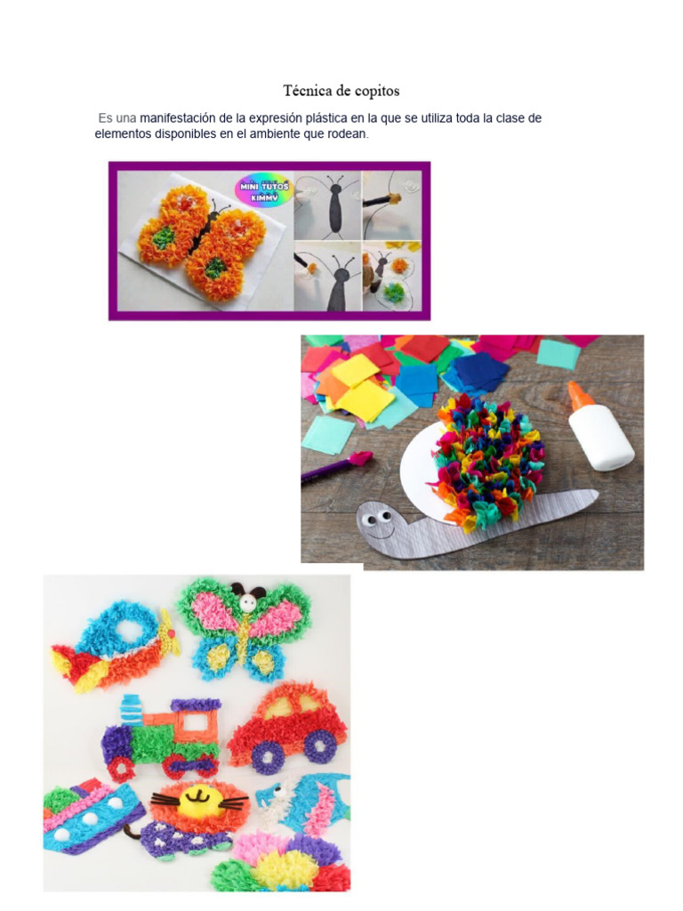 Técnica de Copitos para Niños | PDF