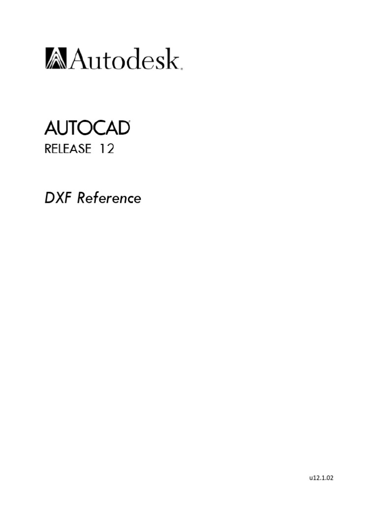 DXF Reference | PDF | Auto Cad | Autodesk