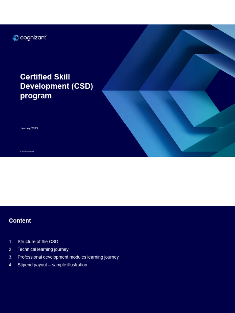 Certified Skill Development (CSD) Program: January 2023 | PDF | Art ...