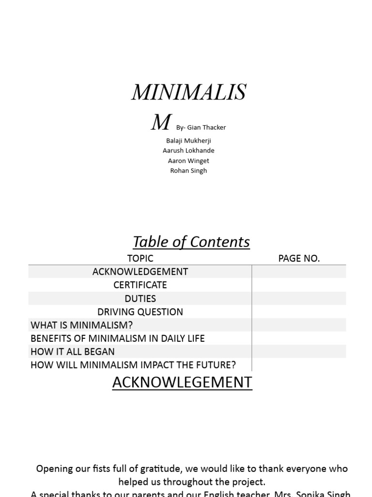 Minimalism 2 | PDF | Minimalism