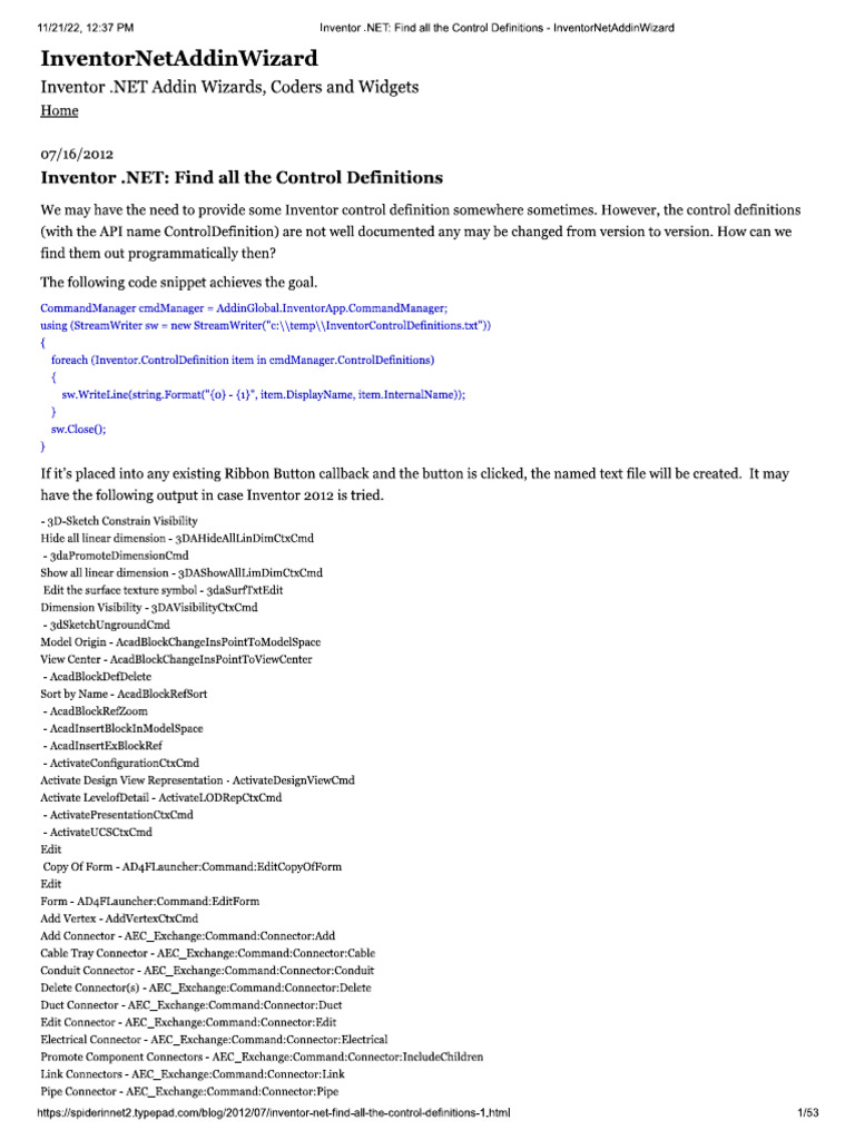Control Definitions | PDF