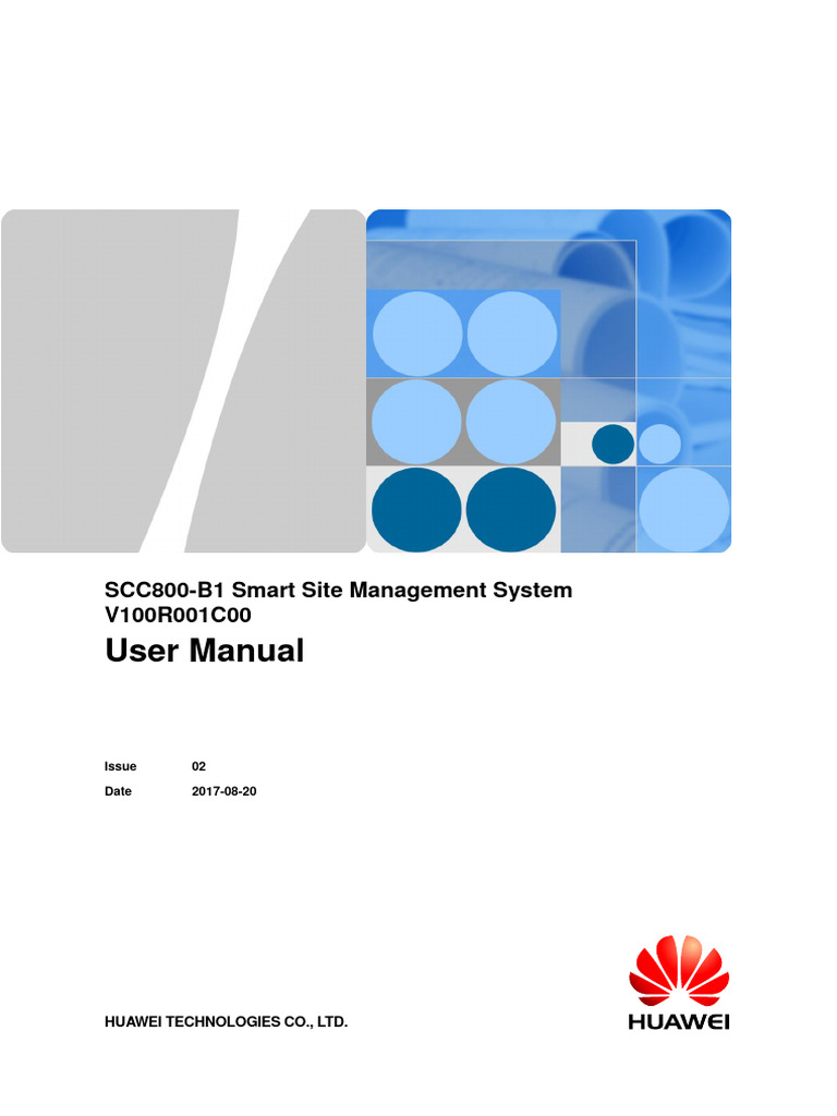 SCC800-B1 Smart Site Management System V100R001C00 User Manual | PDF