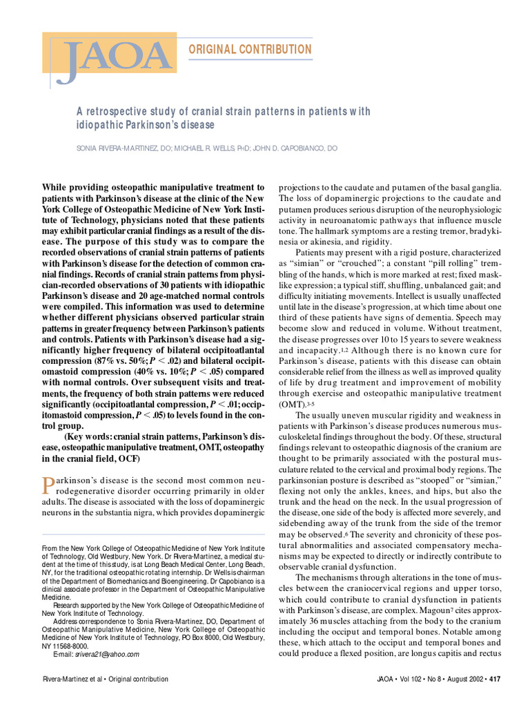 A Retrospectie Study of Cranial Strain Patterns in Patients With ...