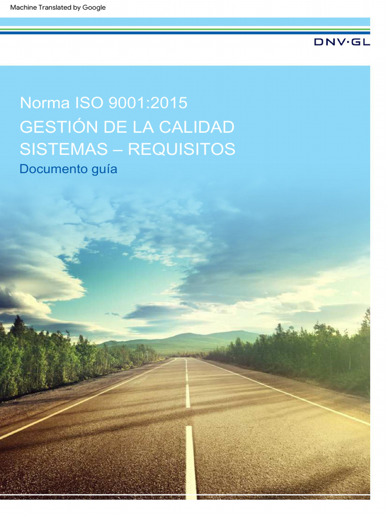 ISO - 9001 - 2015 Gestion Del SGC - Guia | PDF | Calidad (comercial ...