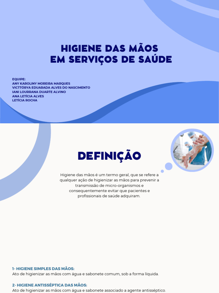 Slide Higiene Das Mãos Pdf