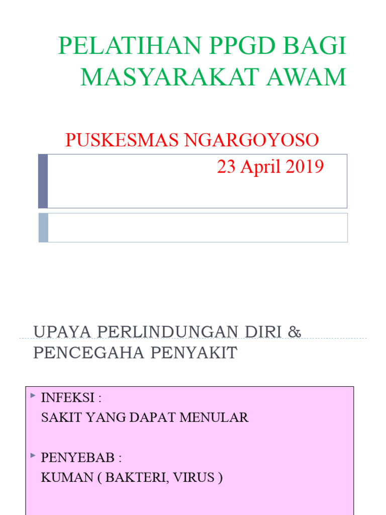 MATERI PPGD Awam | PDF