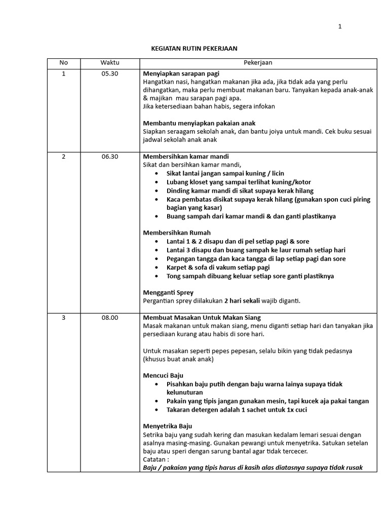 Aturan Pekerjaan | PDF