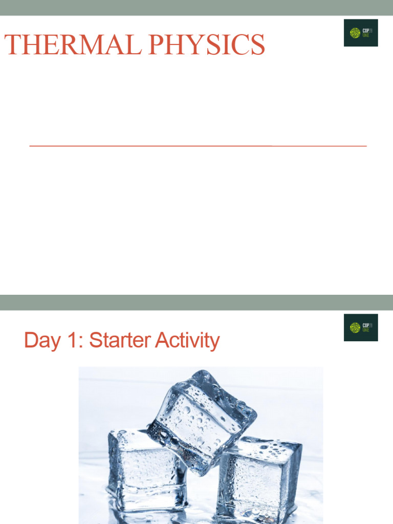 Thermal Physics States of Matter and Brownian Motion | PDF | Gases ...