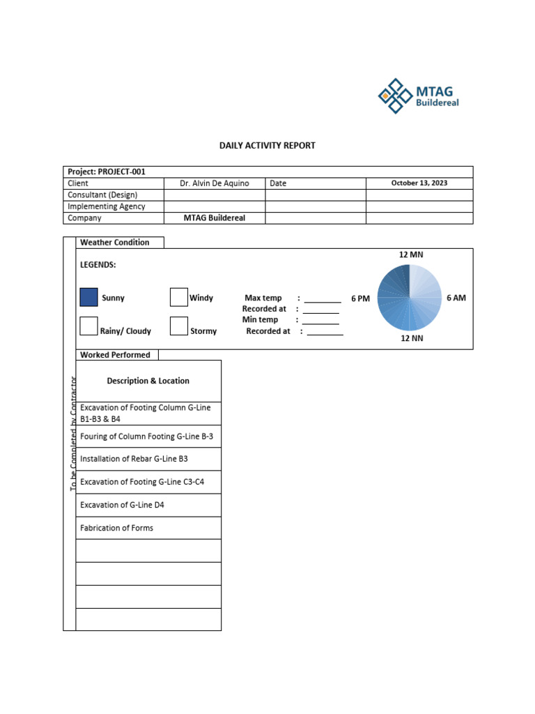 DAILY ACTIVITY REPORT Oct 12, 2023 | PDF