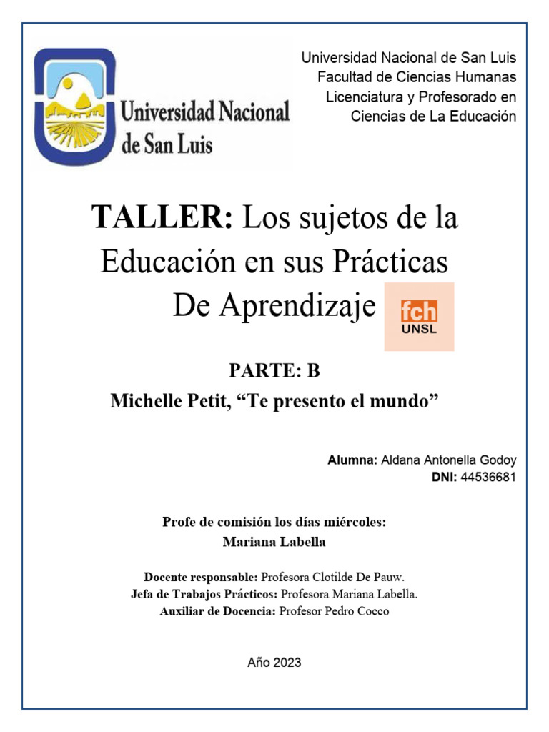 Caratula Taller | PDF
