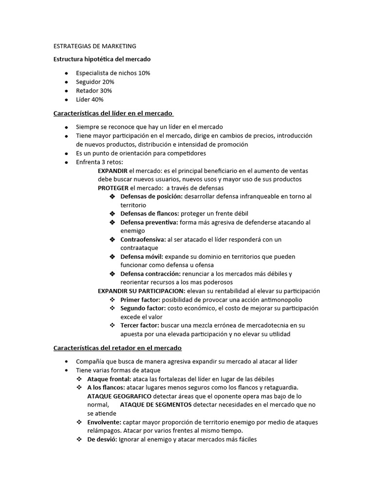 Estrategias de Marketing | PDF | Marketing | Negocios económicos