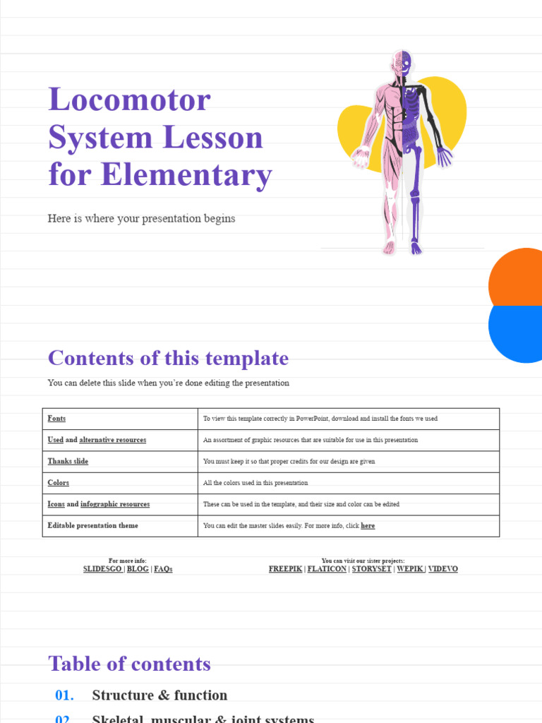Elementary Locomotor System Lesson | PDF | Planets | Planets In Astrology
