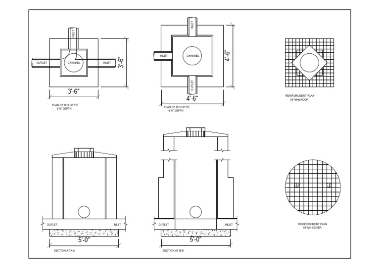 Manhole Cross Section | PDF