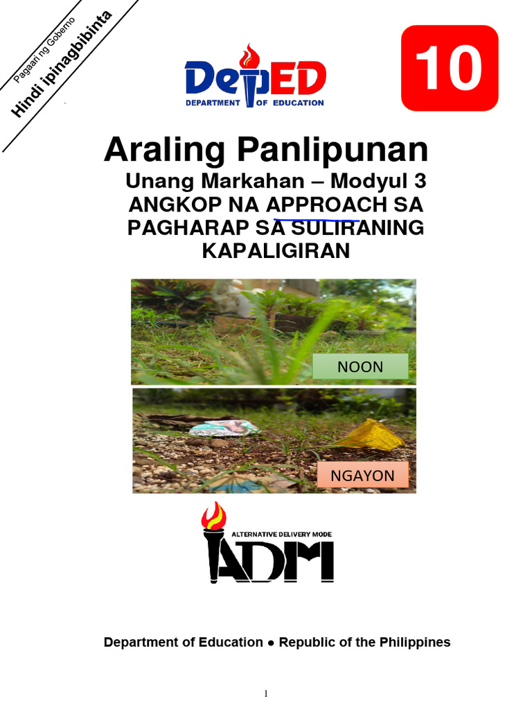 AP 10 MODULE 3 Pagharap Sa Suliraning Kapaligiran | PDF
