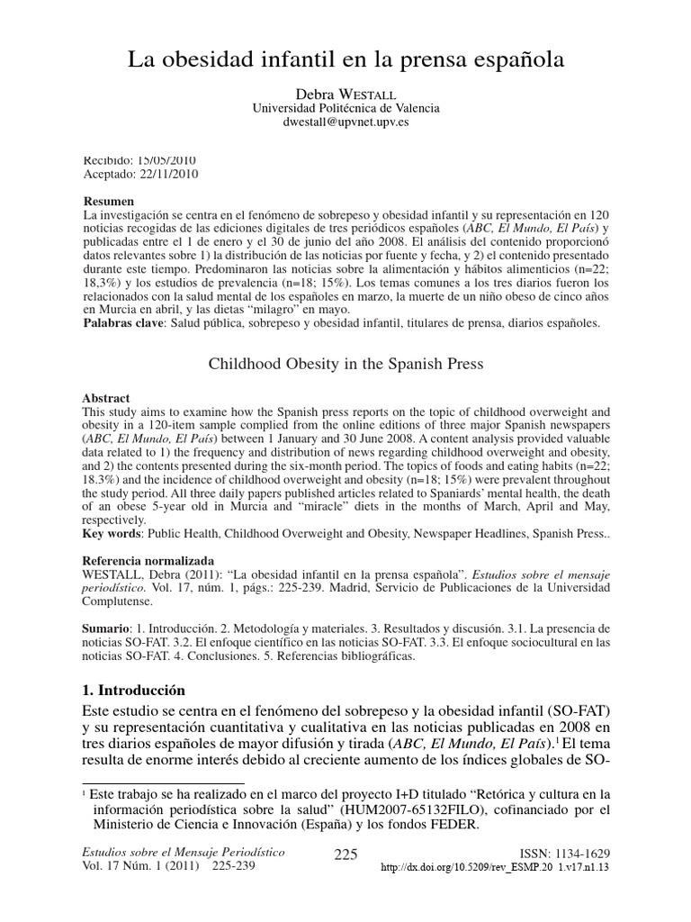 Ecob,+36955 39145 1 CE | PDF | Obesidad | Obesidad infantil