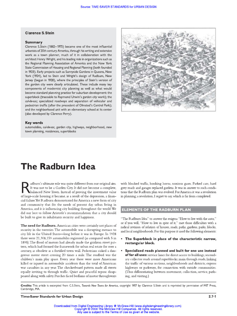 The Radburn Idea | PDF