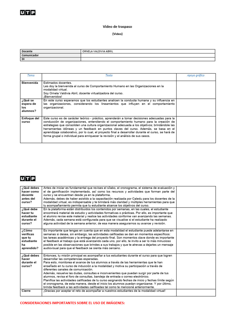 Guion Video de Traspaso Virtual | PDF | Enseñando | Modificación de ... Guion Video de Traspaso Virtual | PDF | Enseñando | Modificación de ...
